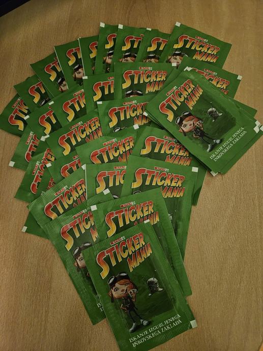 Sticker mania sličice - 37 paketkov