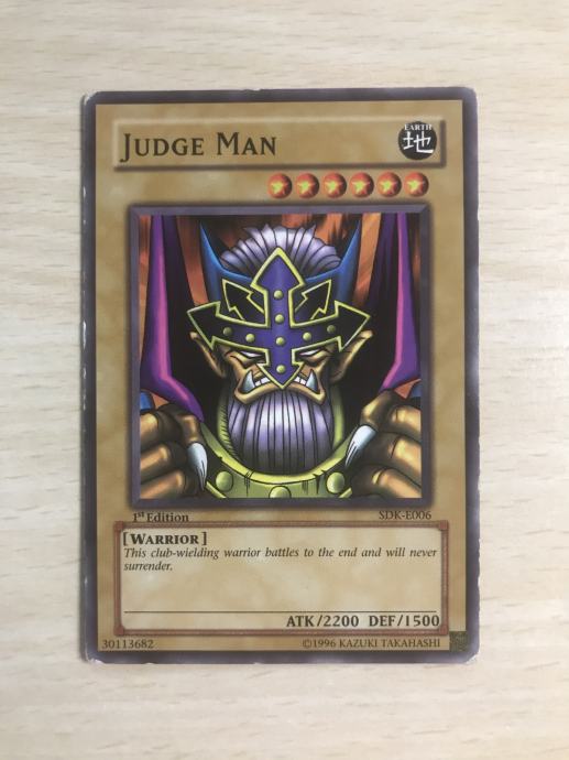 Yu-Gi-Oh! karta Judge Man 1st Edition SDK-E006