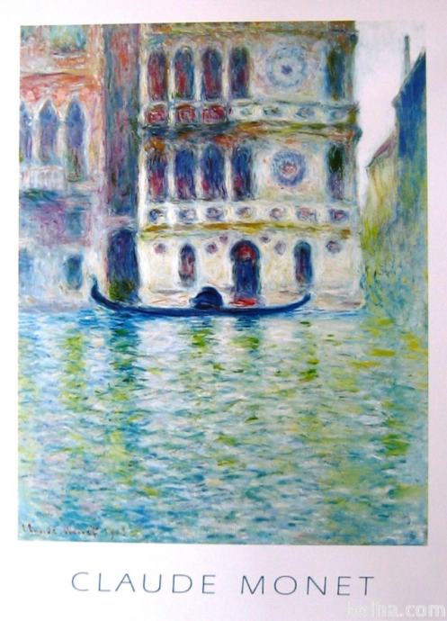 CLAUDE MONET - Palazzo Dario - Dejeuner Art Poster Plakat