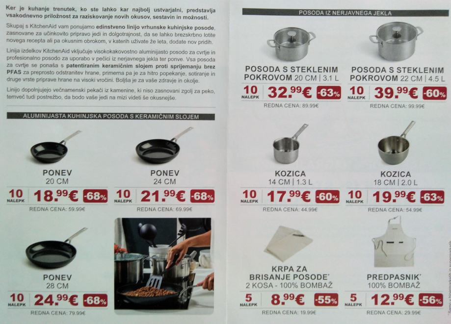 Mercator nalepke/točke KitchenAid /Kitchen Aid (januar 2023)