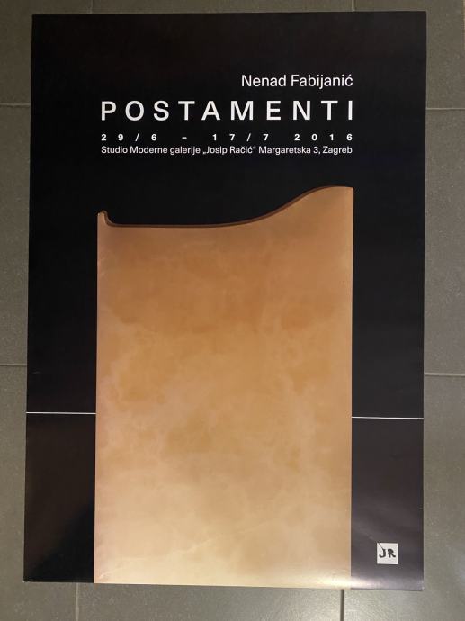 plakat NENAD FABIJANIĆ - Postamenti