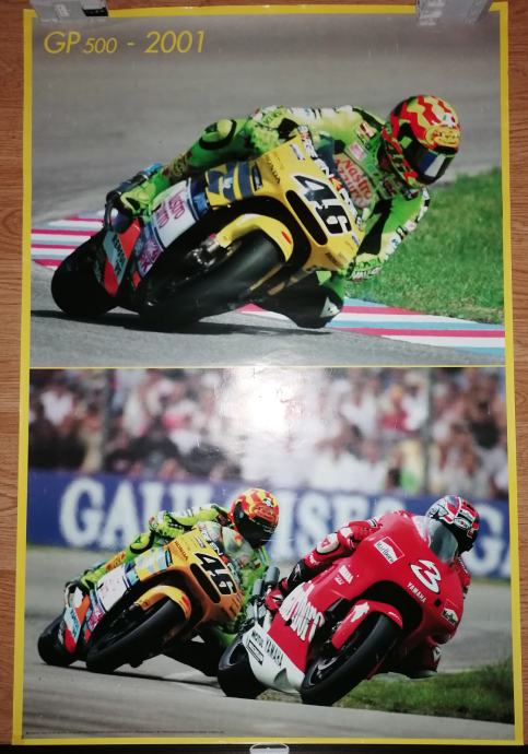 Plakat Rossi & Biaggi GP500 - 2001