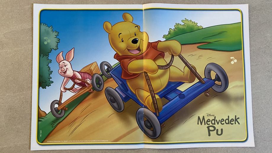 *Plakat WINNIE THE POOH Disney / Medvedek PU & pujsek poster - NOVO