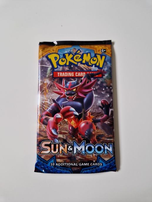POKEMON sun&moon packs 3 paketi po 10 kart