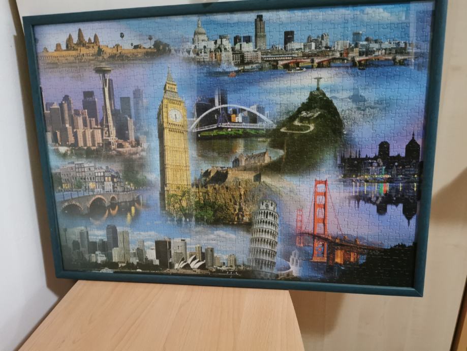 Slika puzzle v okvirju
