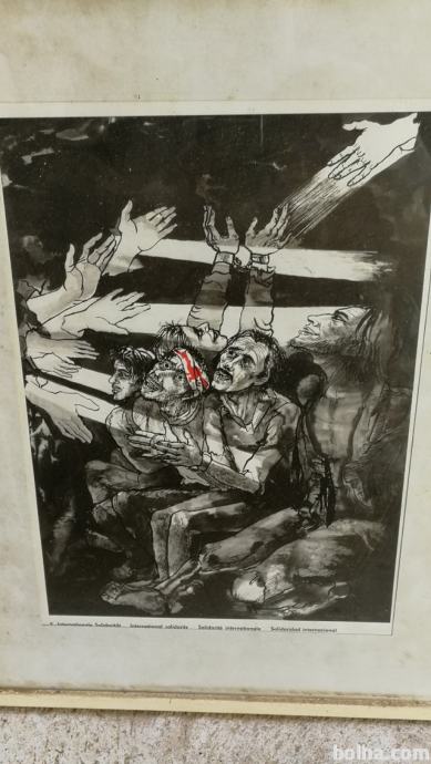 Slika Solidarnost avtor neznan, stara cca 50 let