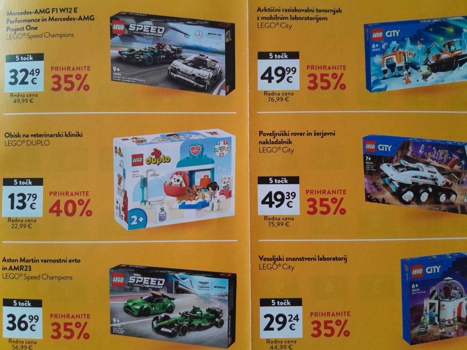 SPAR nalepke/točke LEGO (november 2024) - 143 nalepk