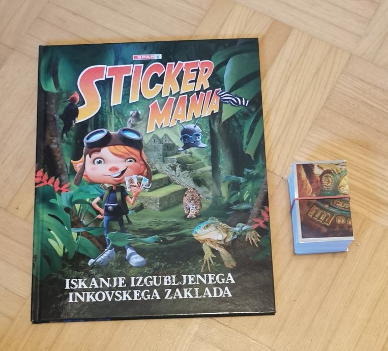 Sticker mania, Stickermania, album in vseh 200 neprilepljenih sličic