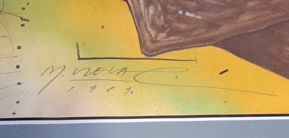 (4126) Milan Mića Uzelac - Konj 1989 (86.50cm x 63.50 cm)