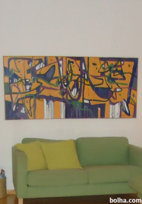 Abstrakcija, akademski slikar Miha ŽORŽ, 2004