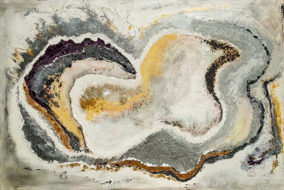 ABSTRAKTNA SLIKA MEDITACIJA dim. 150 x 100 cm, MEŠANA TEHNIKA