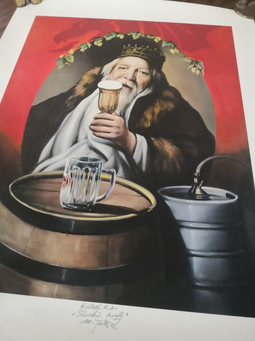 Akademski slikar Milan Todić grafika,pivski kralj,Laški grad,drevo