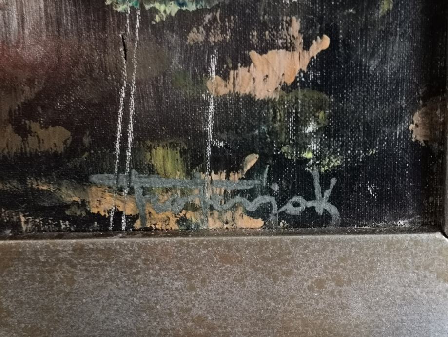 Akademski slikar Trstenjak Ante,92x72cm olje na platnu,