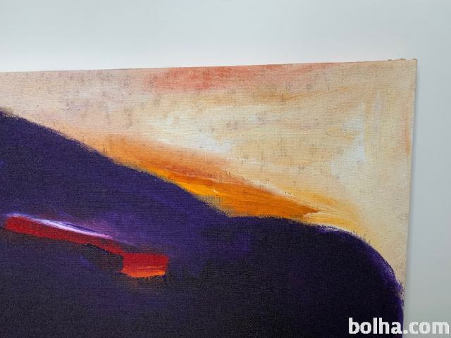 Andraž Šalamun − slika Bizon 100x140 cm, akril/juta