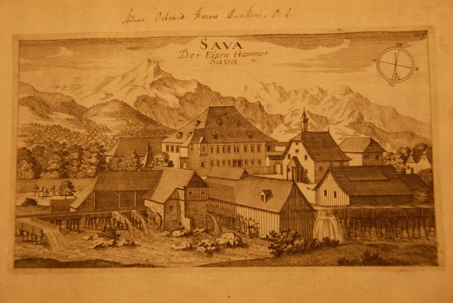 JESENICE, SAVA, Valvasor, Topografija sodobne vojvodine Kranjske, 1679