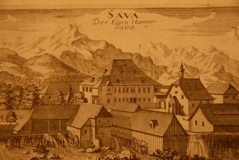 JESENICE, SAVA, Valvasor, Topografija sodobne vojvodine Kranjske, 1679