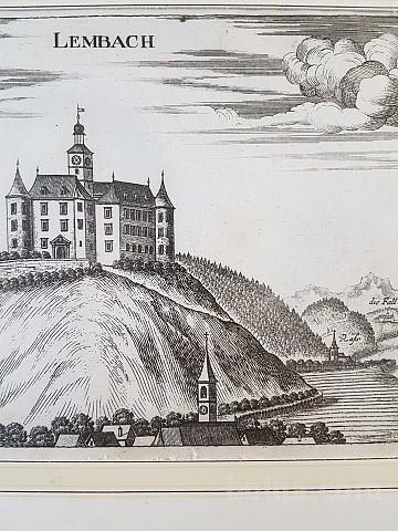 Limbuš -Lembach, bakrorez 1681 -G.M. Vischer
