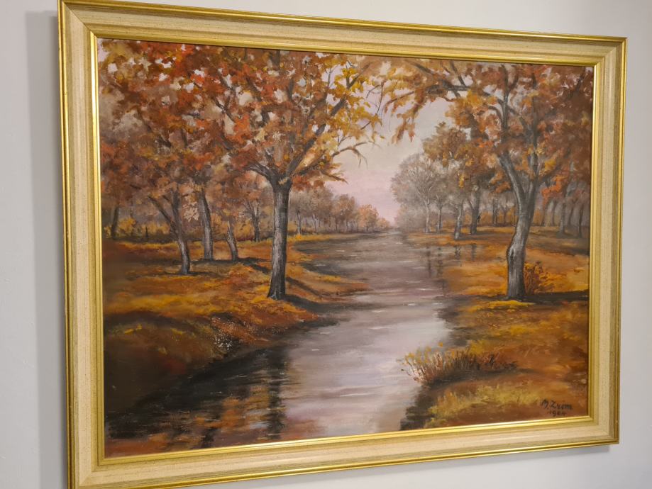 Olje na platnu 1984 Zrim Marija, 110x85cm