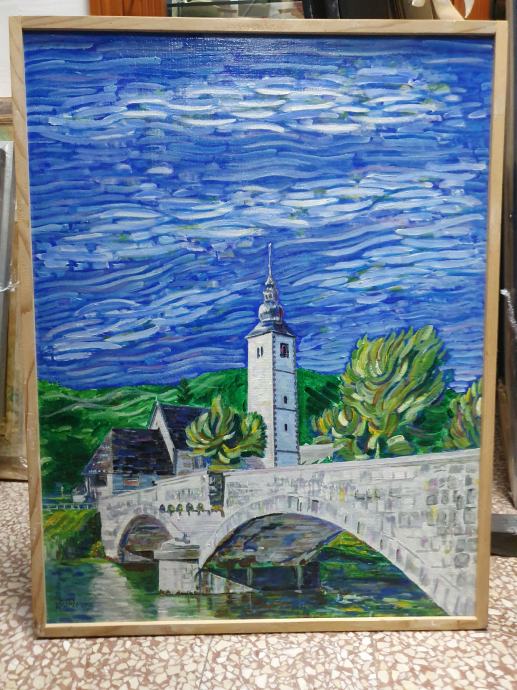 Prodam več slik okje na platno