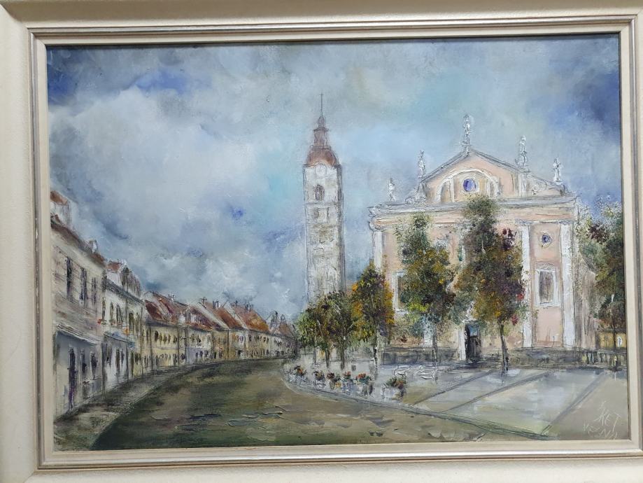 Prodam več slik okje na platno