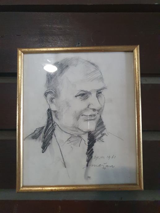 Risba -portret Mežan