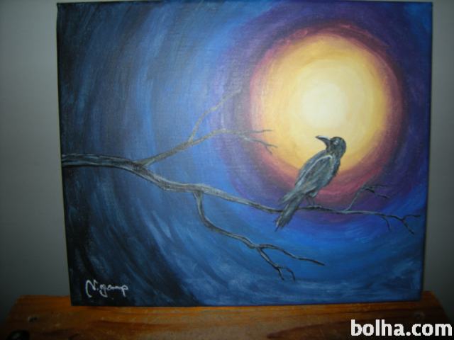 slika akril na platnu, 25x30