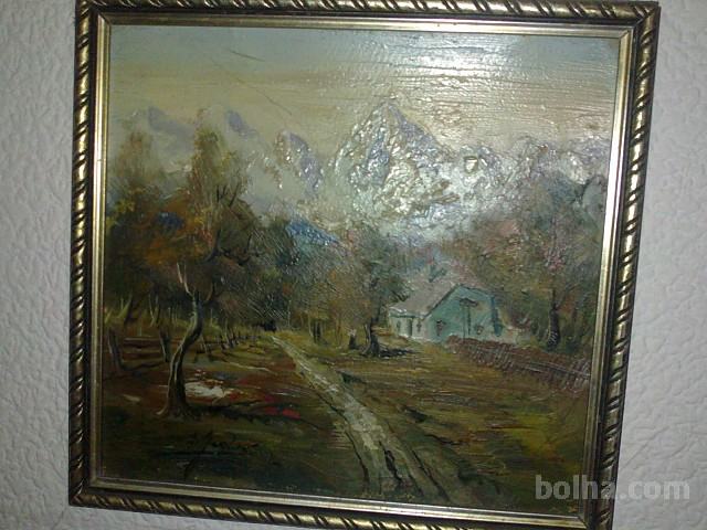 Slika Aleksandar Gorlov ena prvih na karton 34x34