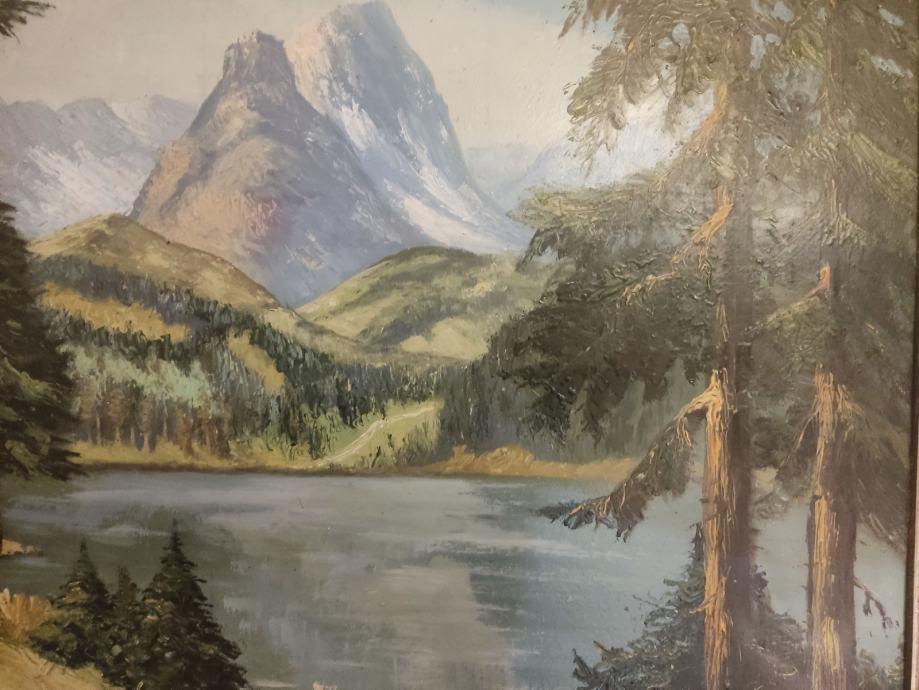 Slika: Očak Triglav, pogled na Triglavsko škrbino in Triglav