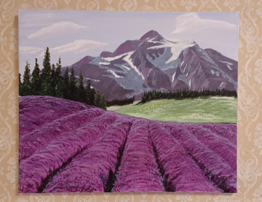Slika Polje sivke 50x60cm