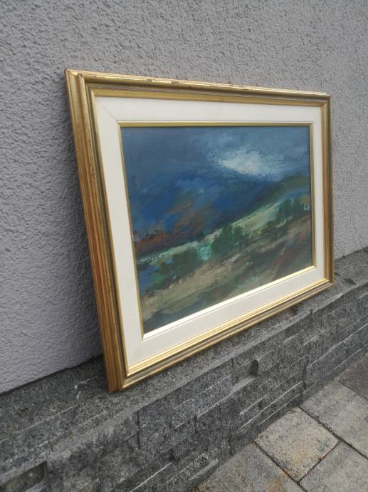 Lepa okvirjena slika pokrajine