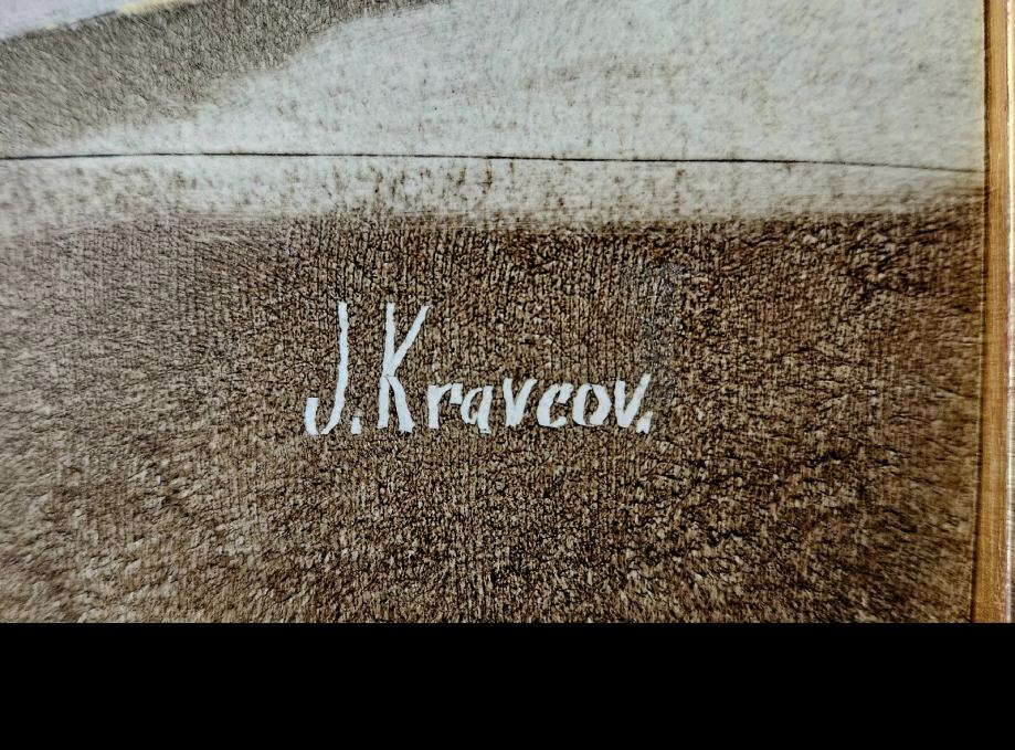 Tihožitje, Jurij Kravcov, olje na karton