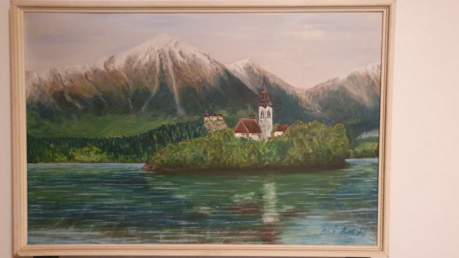 Umetniška slika Bled (leto 1979)