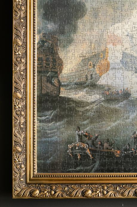 Umetniška slika - sestavljanka HMS Royal Charles 1655
