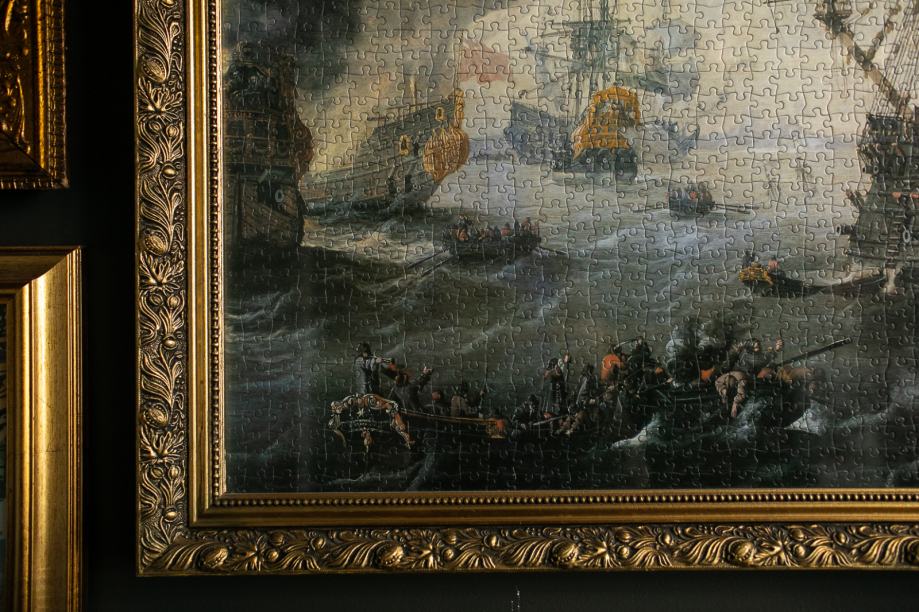 Umetniška slika - sestavljanka HMS Royal Charles 1655