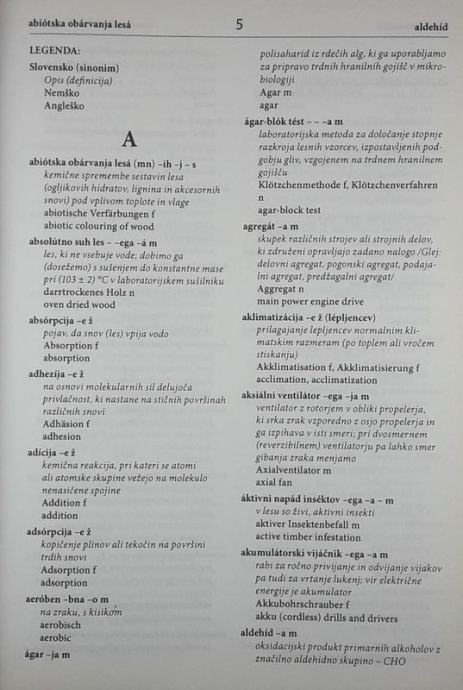 LESARSKI TERMINOLOŠKI SLOVAR