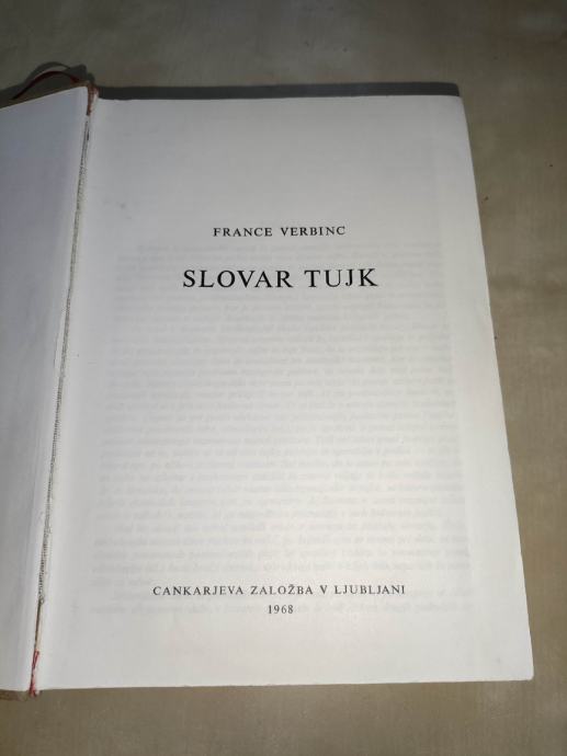 Slovar tujk - France Verbinc