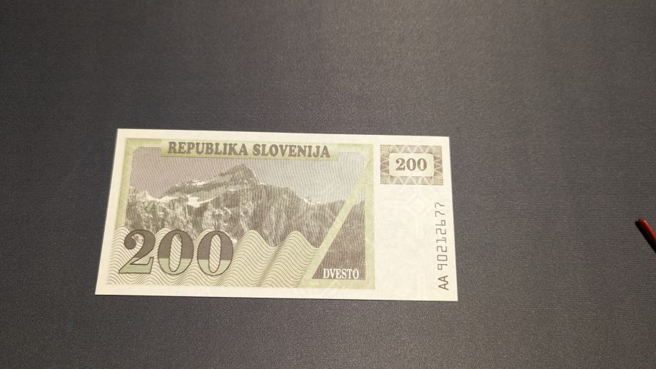 Slovenski tolar bon 200 UNC