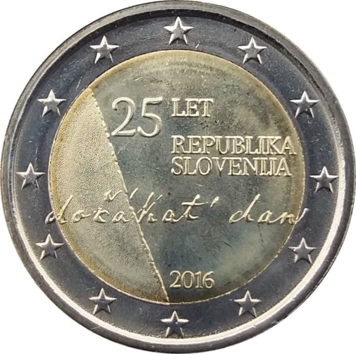 2 Euro Slovenija 2015 - 2022 UNC izbor spominskih kovancev (cena/kos)