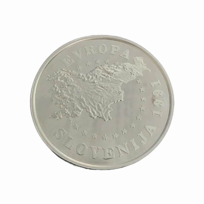(8984) Srebrnik France Prešeren Ag 999/1000; masa=31.59g