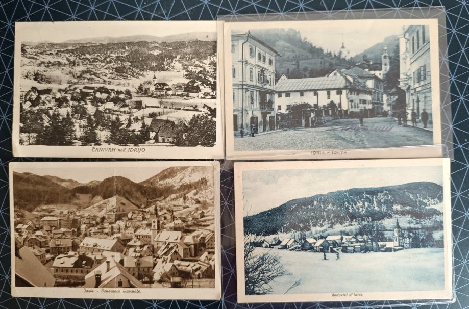 Idrija, Idria, Vojsko, Črni vrh, Godoviči - stare razglednice