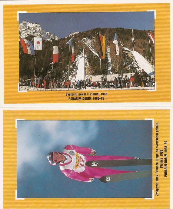 KARTICE PODARIM DOBIM (3.900 din) 1988 - 89 Slovenija
