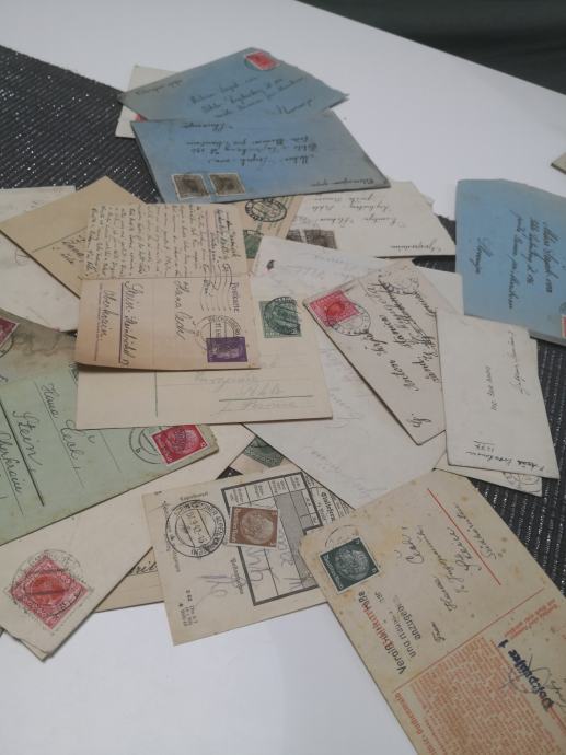 Lot stara pisma,iz 1928 leta, 1940,,,,,stare dopisnice,