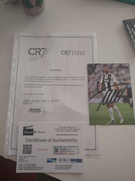 CRISTIANO RONALDO ORIGINAL PODPIS