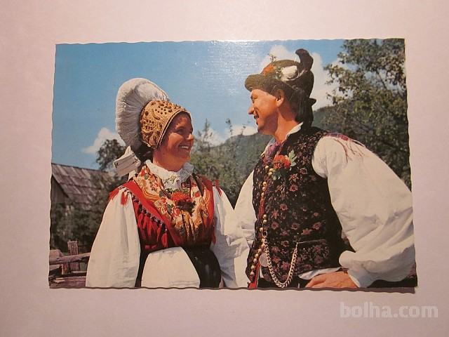 razglednica - narodna noša
