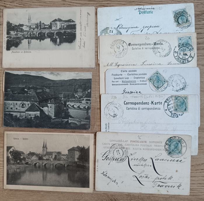 Ribnica, Reifnitz, Sodražica, stare razglednice