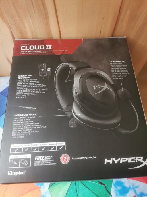 HyperX CLOUD II Gun Metal Titan PRO GAMING SLUŠALKE