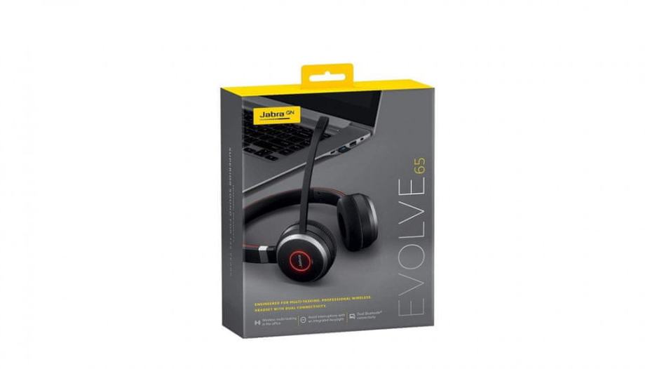 Jabra Evolve 65UC brezžične slušalke, Bluetooth, USB