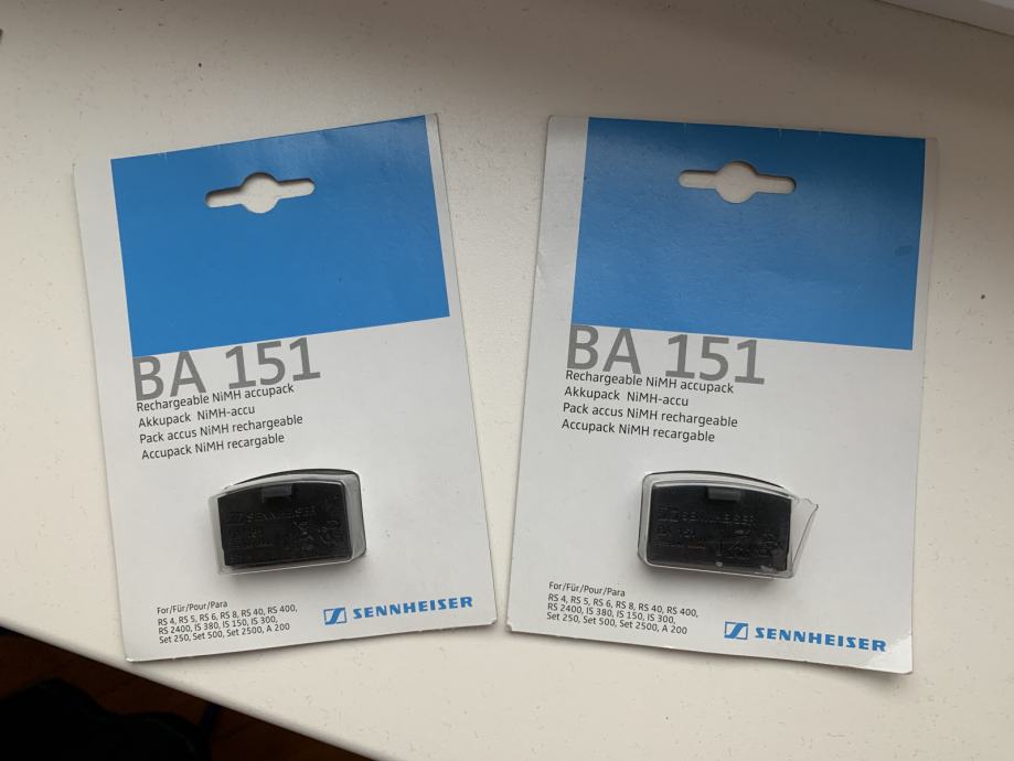 Sennheiser BA 151 baterija ( Rechargable NiMH accupack ) 80mAh