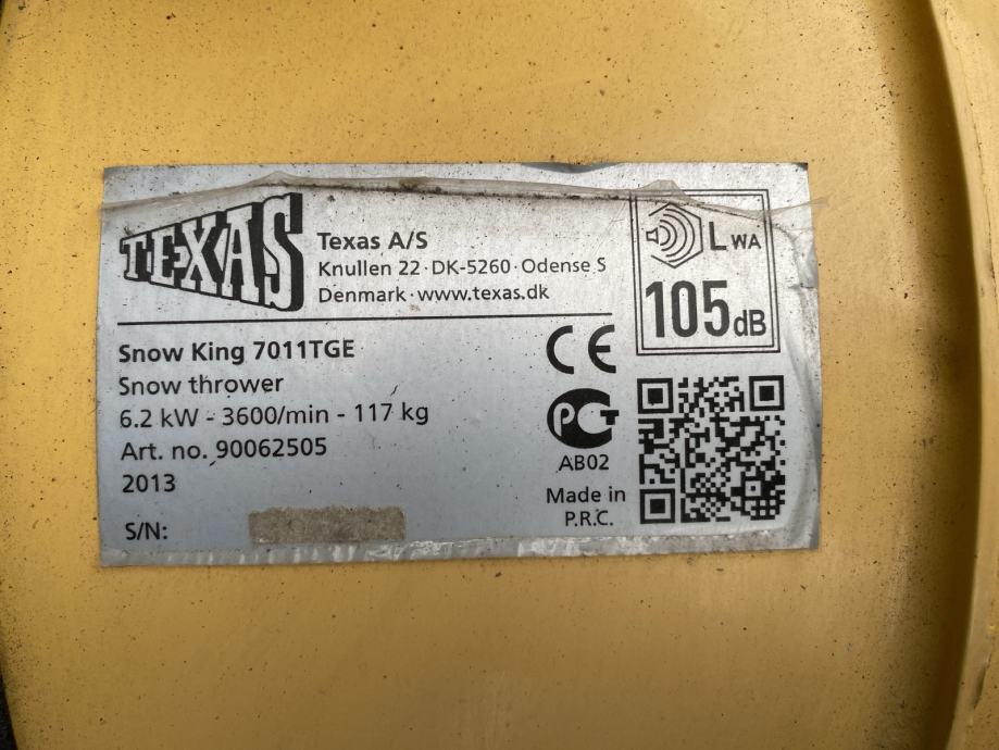 SNEŽNA FREZA TEXAS