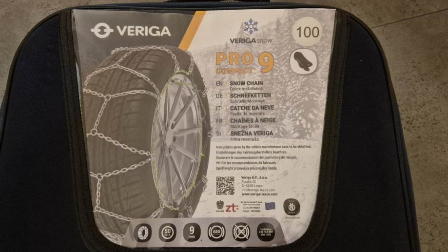 Snežne verige VERIGA PRO 9 – PC9-100 (NOVE, NERABLJENE)
